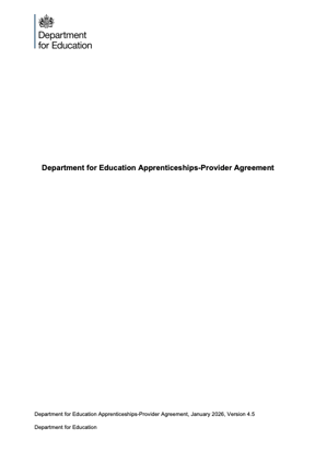 The New DfE Apprenticeship Provider Agreement Is Here - And It Changes ...
